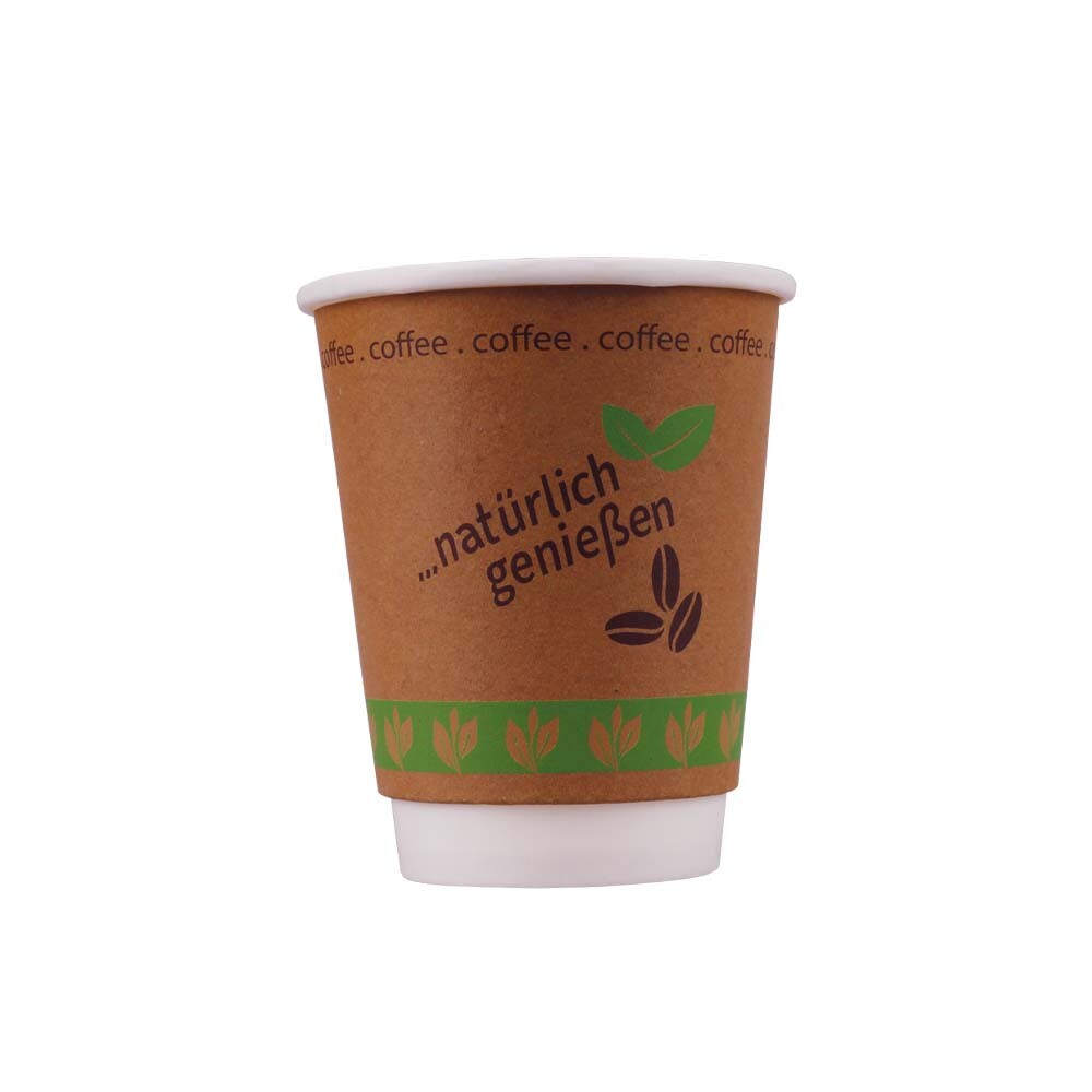 Bio Coffee To Go Becher Double Wall 200 ml | Moosmann Verpackungen