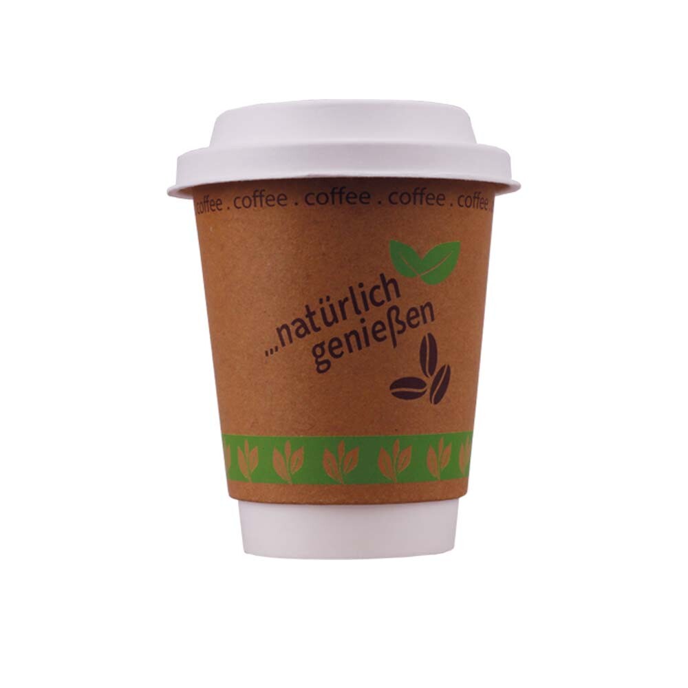 Bio Coffee To Go Becher Double Wall 200 ml | Moosmann Verpackungen