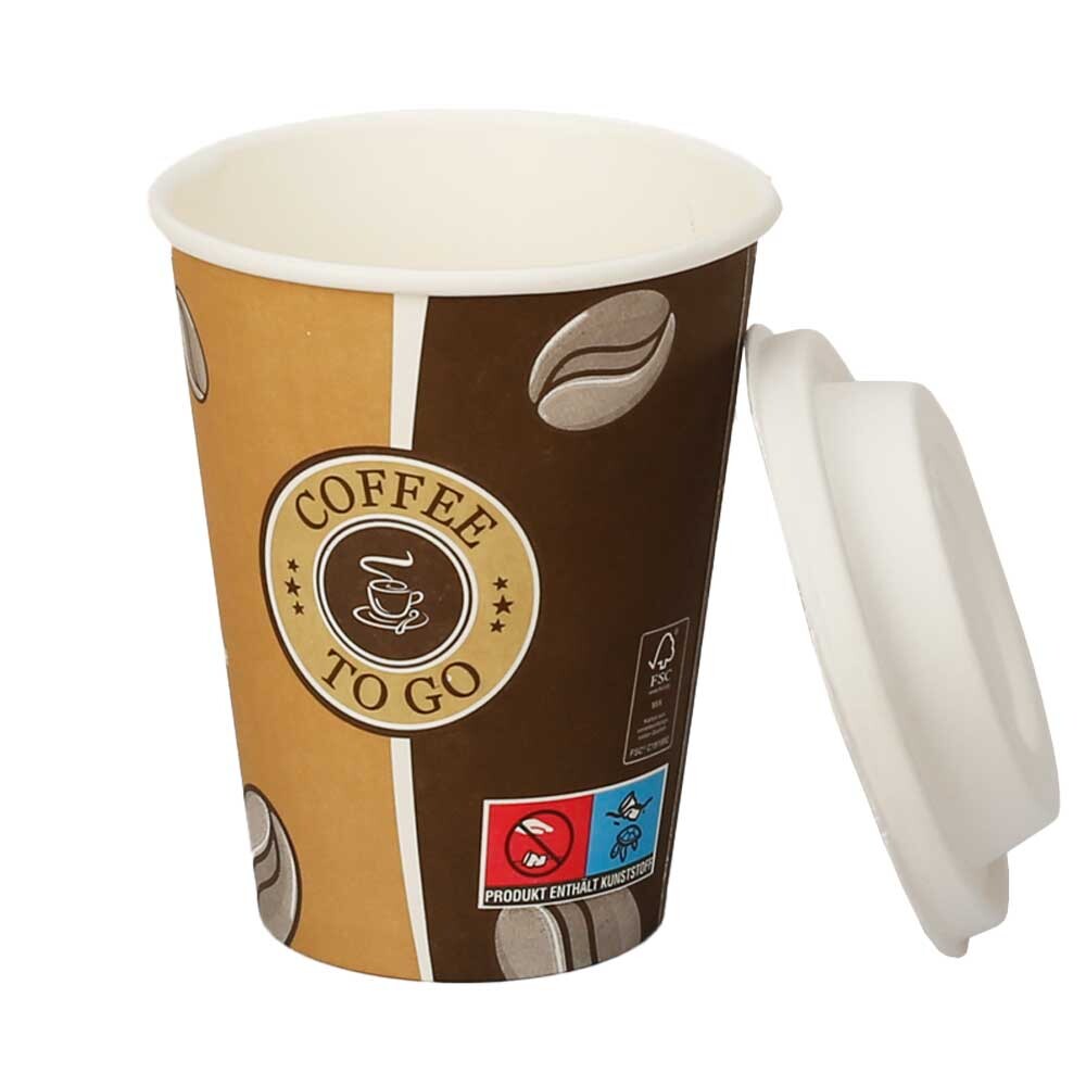 Höhle Evolution Klasse coffee to go becher pappe 300 ml Vorsicht ...