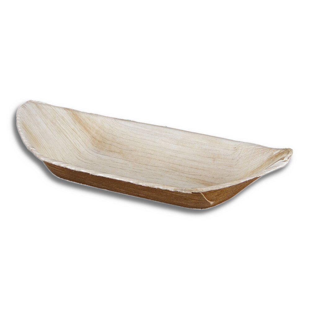 Fingerfood - Schiffchen aus Palmblatt lang | Moosmann Verpackungen