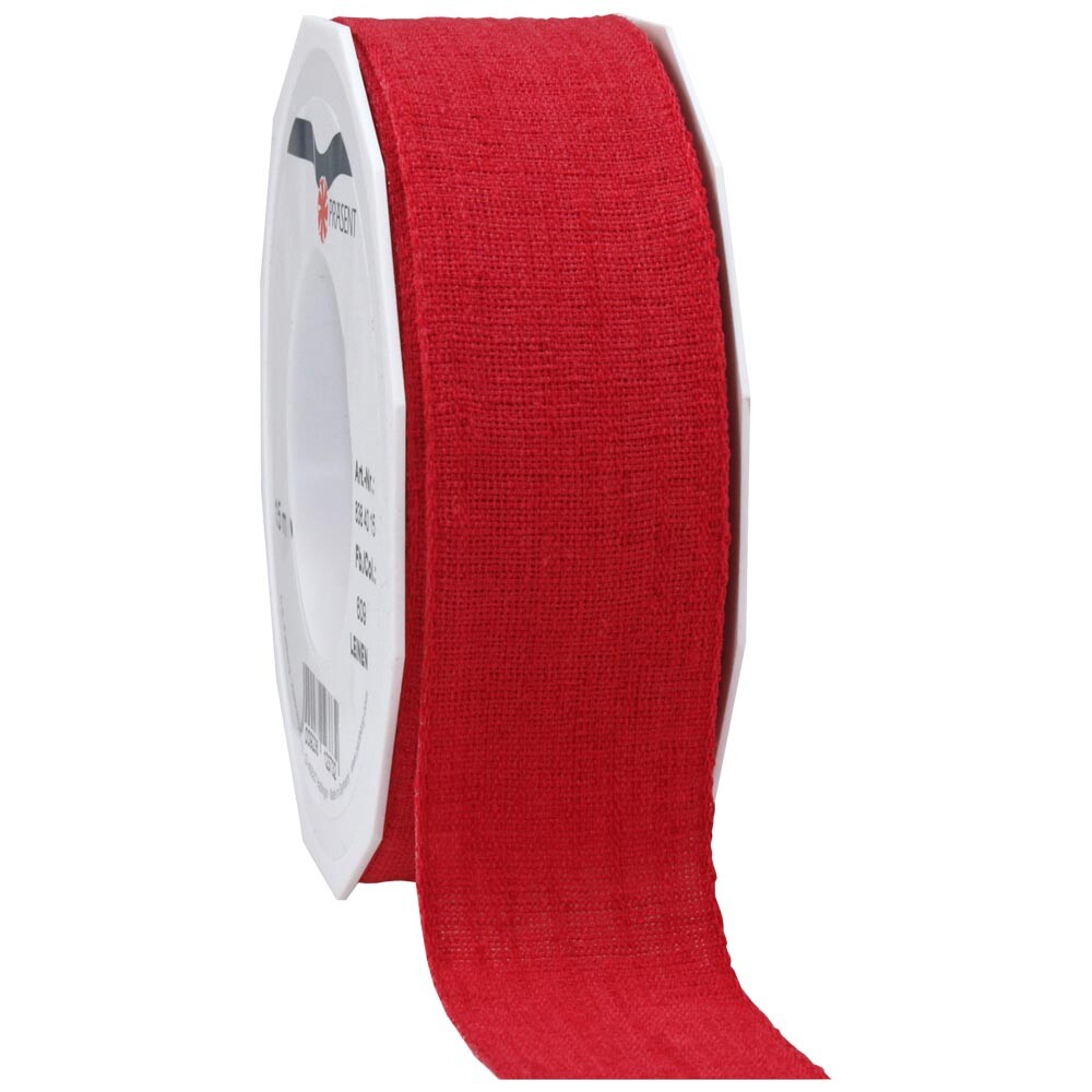 Leinenband Green rot 40 mm | Moosmann Verpackungen