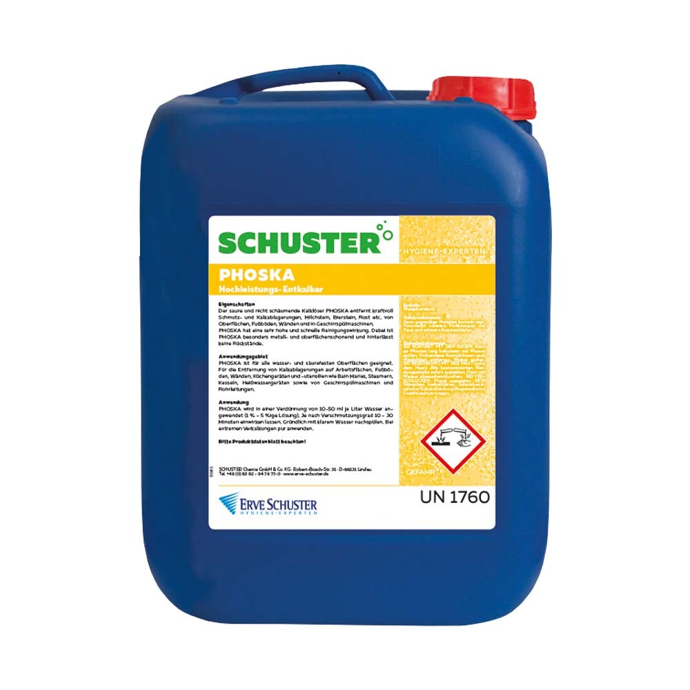 PHOSKA Entkalker Kanister a 13 kg | Moosmann Verpackungen