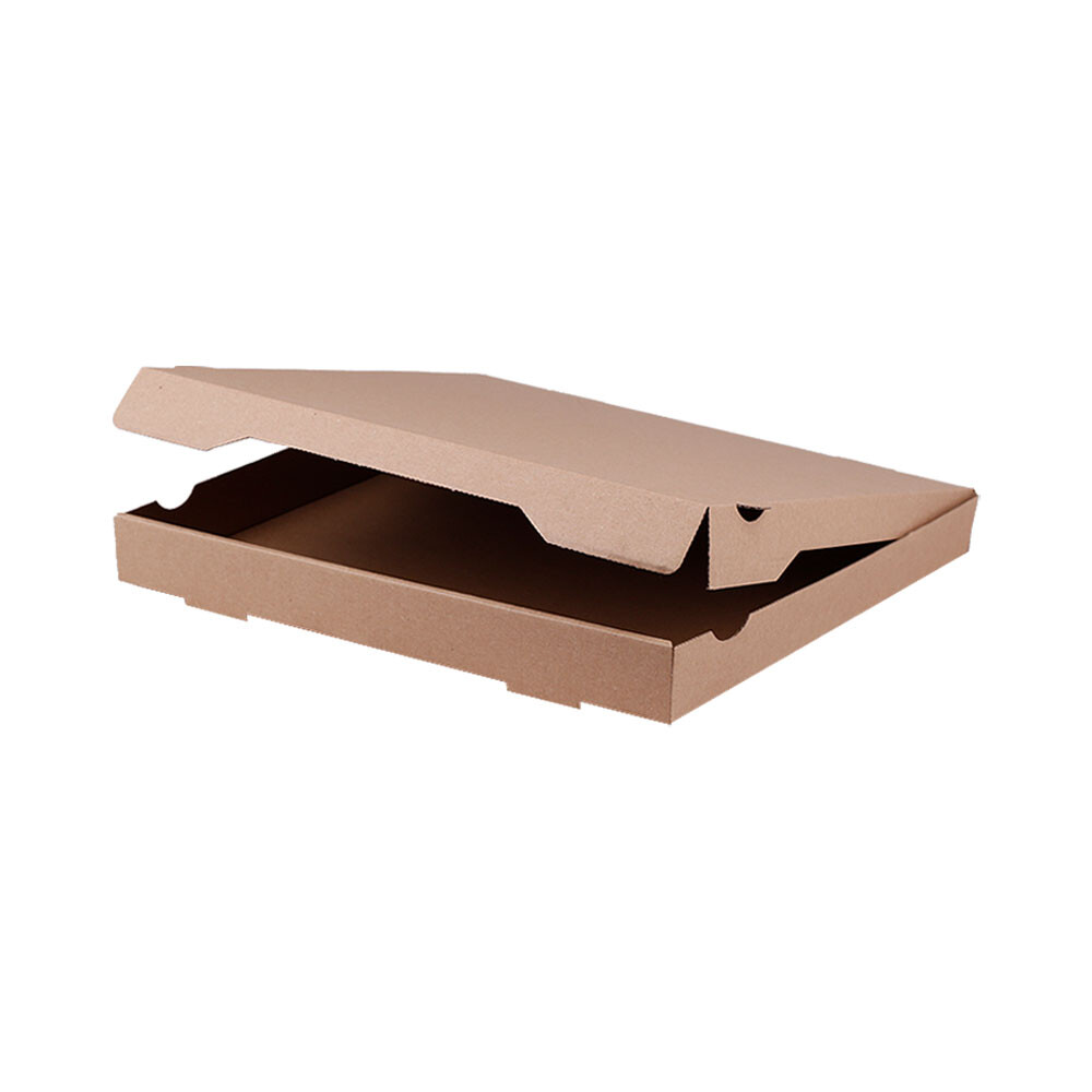 Pizzakarton braun unbedruckt 30 x 30 x 4,2 cm | Moosmann Verpackungen